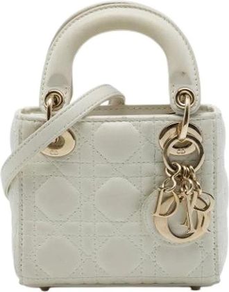Dior Pre-owned Lady Dior Mini Bag - - Pre-owned - Damen - Wei&szlig; - ONE SIZE