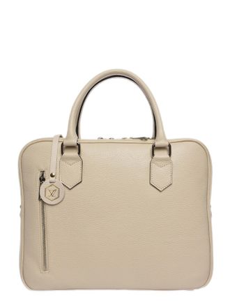 Luisa Vannini Beige Rindsledertasche