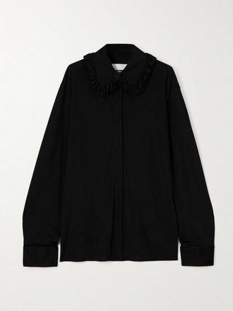 Jil Sander Chemisier En Crêpe - Noir