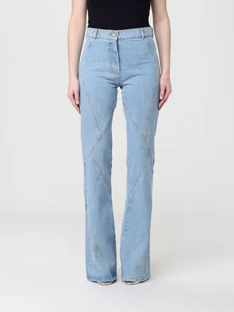 Nina Ricci Ausgestellte Baumwoll-Denim-Jeans