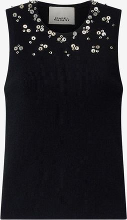 Isabel Marant D&eacute;bardeur Apoline En Soie - Femme - Noir - Taille34 - Isabel Marant