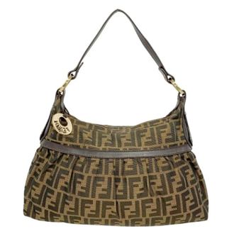 Fendi Sac bandouli&egrave;re Pre-owned en nylon - Femme - Pre-owned - Brun - Taille: ONE Size