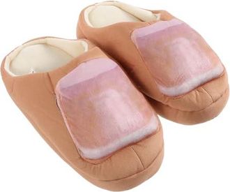 Beaupretty Beavorty Chaussures Chaudes Forme de Pain pour Femmes Pantoufles Int&eacute;rieures Douces et Amusantes pour Automne et Hiver &agrave; Porter Chez Soi pour Occasion