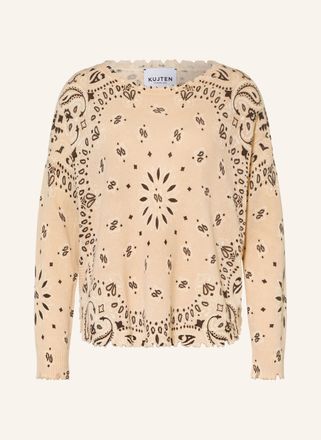 Kujten Kujten Cashmere-Pullover Mela Bandana beige