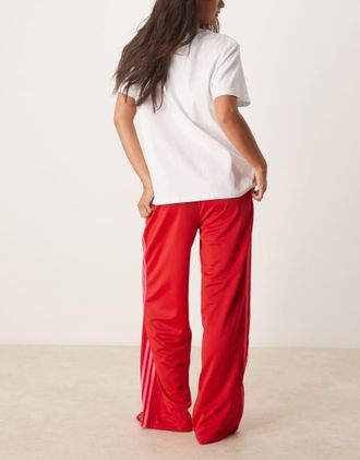 adidas Originals Firebird - Pantalon de survêtement ample - Rouge et rose