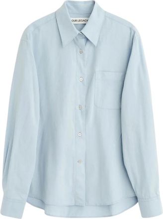 Our Legacy Femme, Blouses et Chemises, Bleu, Taille: 40 FR Forever Shirt