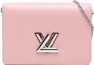 Louis Vuitton Louis Vuttin Pink Epi Twist Belt Chain Wallet