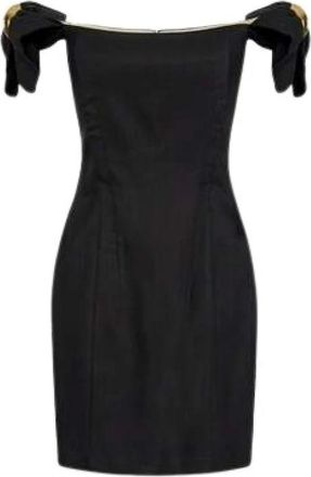 Elisabetta Franchi Femme, Robes, Noir, Taille: 42 FR Mini Robe