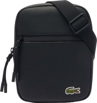Lacoste Crossbody Bags - S FLAT CROSSOVER BAG - Gr. unisize - in Schwarz - f&uuml;r Damen
