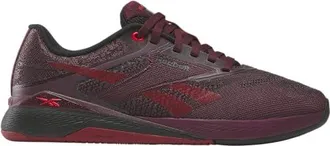 Reebok Femme Nano X5 Sneakers for, Cross Training Gym Walking Shoes Women Basket, Noir/Rouge (Black Cherry Black Retro Red), 37 EU