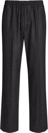 Dr&ocirc;le de Monsieur Pantalon droit en laine vierge m&eacute;lang&eacute;e