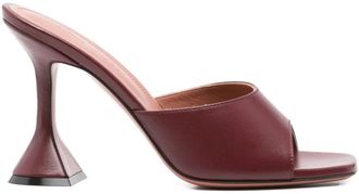 Amina Muaddi Sandalen - Sandals Bordeaux - Gr. 36,5 (EU) - in Rot - f&uuml;r Damen
