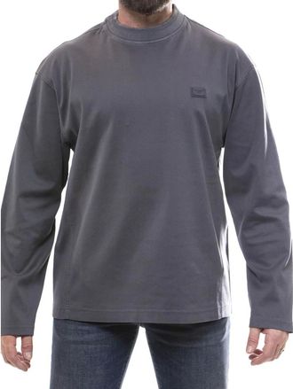 Dolce & Gabbana Homme, Tops, Gris, Taille: M SweaT-shirt ample en coton