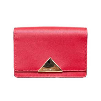 Armani Pre-owned Kompakte Leder Umh&auml;ngetasche - - Pre-owned - Damen - Rot - ONE SIZE