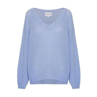 Americandreams Americandreams, Femme, Pulls, Bleu, Taille: 42 FR Silja V-neck Pullover