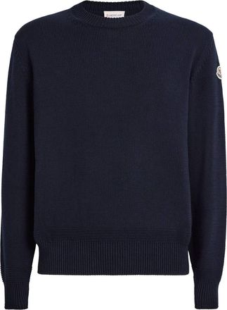 Moncler Cotton Crew-Neck Sweater Size S