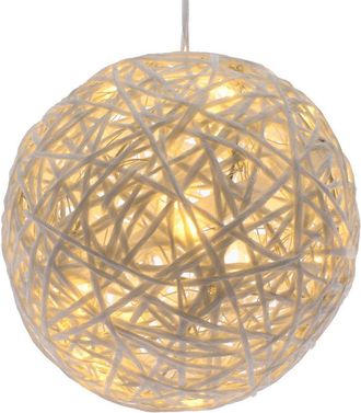Kaemingk LED Lampe Dekolampe Papierball batteriebetrieben Ø 20 cm mit 20 Lichter