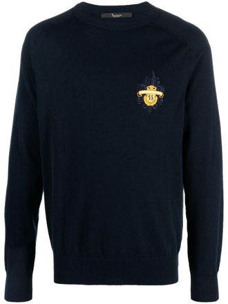 Billionaire Boys Club pull en coton à col rond - Bleu