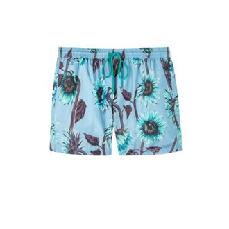 Paul Smith Short de bain &agrave; imprim&eacute; tournesols - Homme - Maillots de bain - Bleu - Taille: M