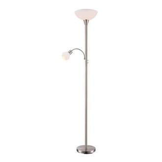 Lindby Lampadaire Elaina (Moderne) en Gris M&eacute;tal e. a. pour Salon & Salle &agrave; manger (&agrave; 2 lampes, E27) lampe sur pied de salon lampadaire &eacute;clairage indirect