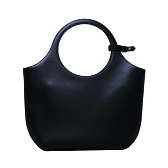 Courr&egrave;ges Schwarze Leder Umh&auml;ngetasche - - Bags - Damen - Schwarzk - ONE SIZE