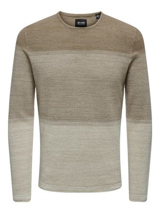 Only & Sons Herren O&S Dünner Langarm Strickpullover Rundhals Basic Sweater Knitted Shirt Jumper ONSPANTER