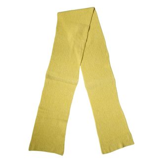 Dolce & Gabbana Homme, Accessoires, Jaune, Taille: ONE Size Foulard en tricot de coton pour le cou
