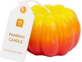 Talking Tables Kürbisförmige Kerze - Halloween-Tischdekoration - auch ideal als Thanksgiving-Geschenk, alltägliche Herbst-Kürbis-Heimdekoration, aus Paraffinwachs, G
