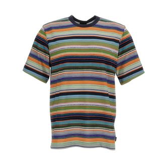 Paul Smith Homme, Tops, Multicolore, Taille: S T-shirt en coton ray&eacute;