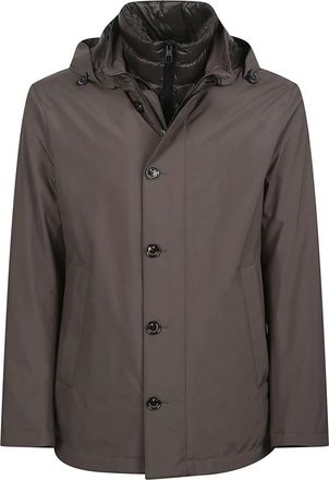 Montecore Homme, Manteaux, Gris, Taille: M Manteau Rembourré