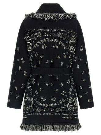 Alanui Bandana Cardigan - Black