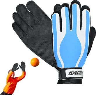Generico Torwarthandschuhe f&uuml;r Kinder, 1 Paar Fu&szlig;ball-Torwarthandschuhe f&uuml;r Erwachsene, Unisex, Trainingsausr&uuml;stung mit D&auml;mpfung f&uuml;r Schul&uuml;bungen und Ligas