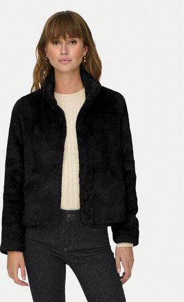 Only Pelzmantel Newvida 15295423 Schwarz Regular Fit