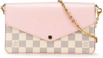 Louis Vuitton Hobo Bags - 2019 Damier Azur Calfskin Pochette Felicie - Gr. unisize - in Grau - für Damen