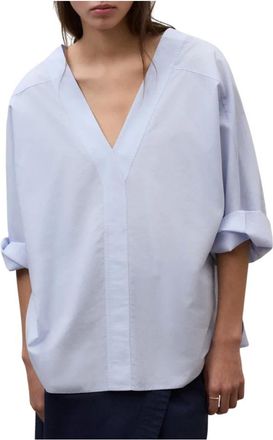 Ecoalf Ecoalf, Femme, Blouses et Chemises, Bleu, Taille: 36/38 FR Pia Shirt