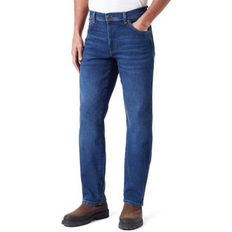 Wrangler Herren Jeans Texas - Regular Fit - Blau - Dancing Water W29-W50, Größe:32W / 32L, Farbe:Dancing Water W121JX20C