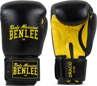 Benlee Rocky Marciano Boxhandschuhe aus Leder Draco Black/Yellow 16 oz