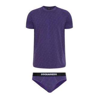Dsquared2 Homme, Vêtements de nuit et de détente, Violet, Taille: S Ensemble de la collection de sous-vêtements
