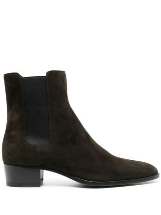 Saint Laurent Wyatt Chelsea-Boots - Braun