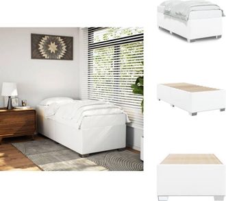 vidaXL Bettgestell Weiß 80x200 cm Kunstleder - Bettgestell - Bettgestelle - Bett - Betten
