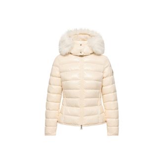 Moncler Moncler Doudoune Courte &Agrave; Capuche Badyeffe, Femme, Blanc, Taille: 3