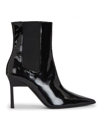 Calvin Klein Stiefeletten Geo Stiletto Chelsea Boot 90-Pat HW0HW01809 Schwarz