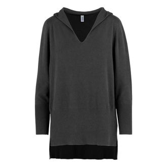 Bomboogie Femme, Pulls, Noir, Taille: 40 FR Seamless Sweat &agrave; capuche