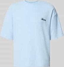 Review T-Shirt mit Rundhalsausschnitt und Label-Stitching