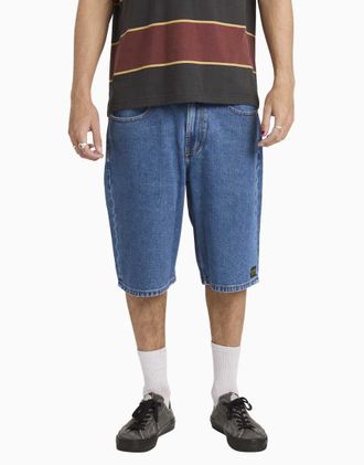 Rvca Dayshift - Jeansshorts in der Farbe Blue Collar-Blau