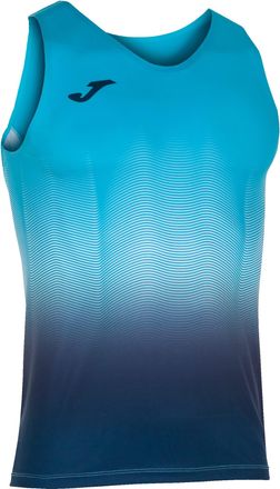 Joma Herren Elite Vii rmelloses Laufshirt, Türkis - Marineblau, XL EU