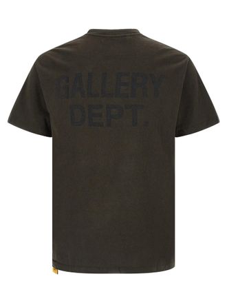 Gallery Dept. Logo-Print Cotton T-shirt - olive