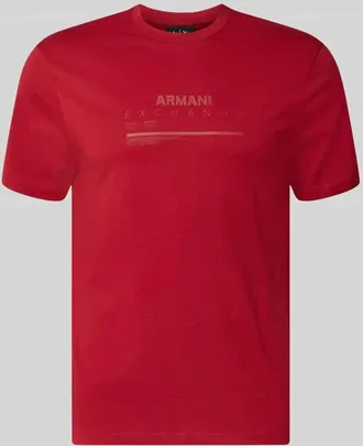 A|X Armani Exchange Slim Fit T-Shirt aus reiner Baumwolle mit Logo-Print