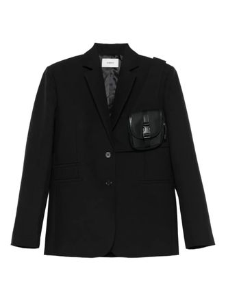 Coperni blazer à simple boutonnage - Noir