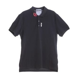 Moschino Kiss Polo - - Tops - Herren - Schwarzk - L